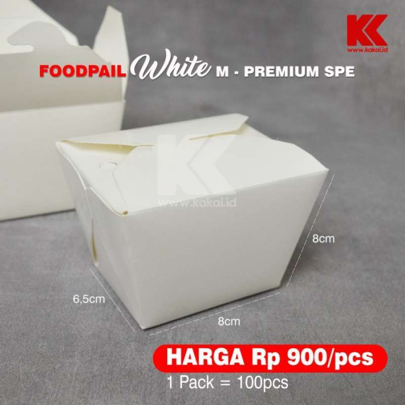 Jual ORIGINAL FOODPAIL M PUTIH / RICE BOX KFC / BOX EATLAH - PREMIUM ...