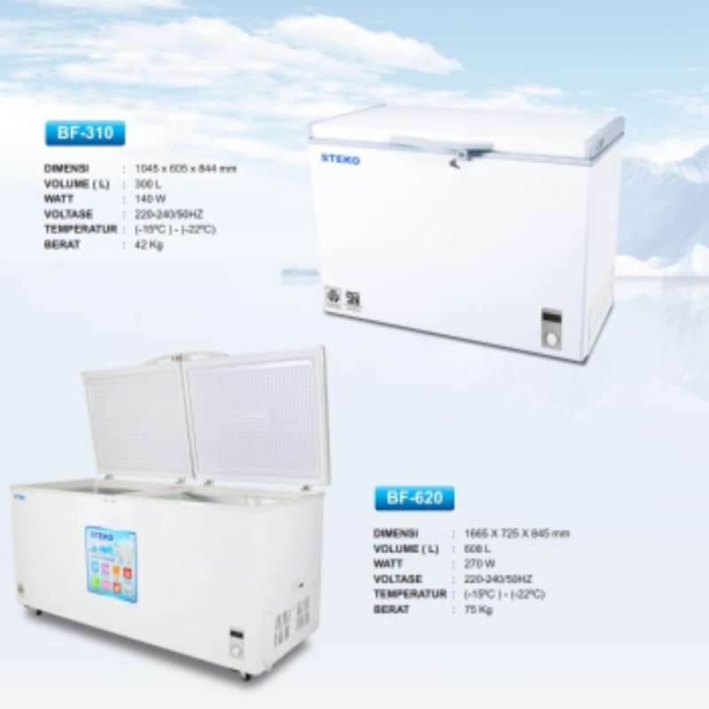 Promo FREEZER BOX DAGING STEKO BF-310 CHEST FREZZER KULKAS DAGING ES ...