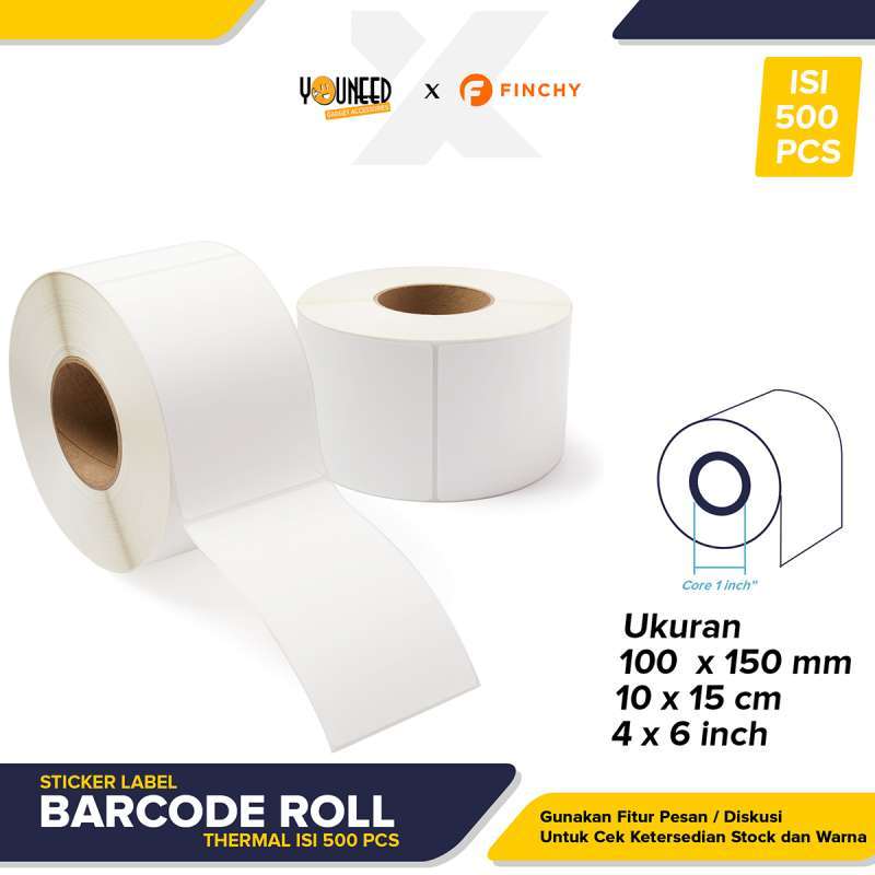 Promo Finchy Label Thermal 100x150mm uk 4x6 Inch Size A6 Sticker ...