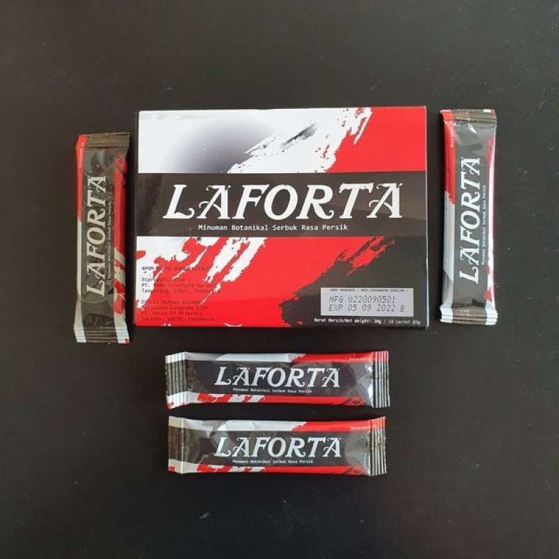 Jual Apotik Indonesia Laforta Obat Serbuk Herbal Pria Kuat Rasa Persik ...