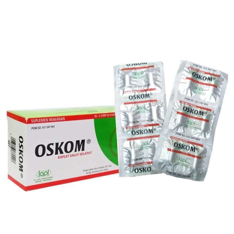 Jual Lapi Oskom Kaplet Isi 6 Vitamin Untk Tulan Dan Sendi Lansia Dan ...