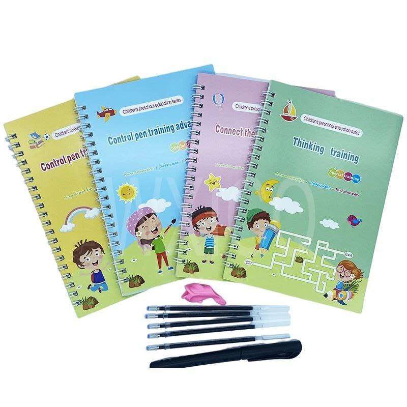 Jual Sank Magic Book Buku Latihan Menulis Untuk Anak Isi 4 Buku 1 Pena ...