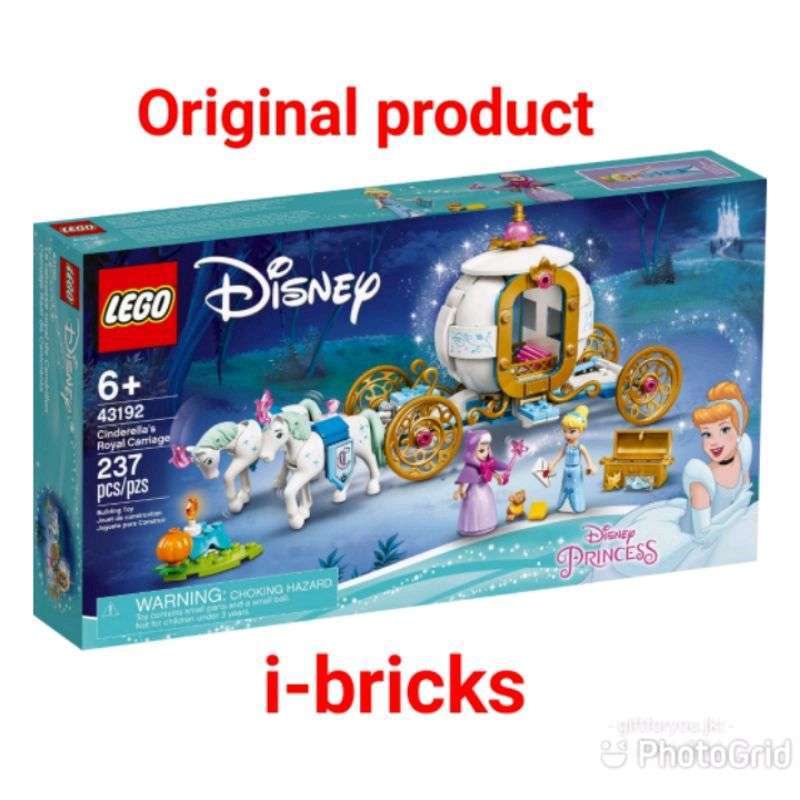Jual Lego Disney 43192 Cinderella's Royal Carriage Di Seller I-bricks ...