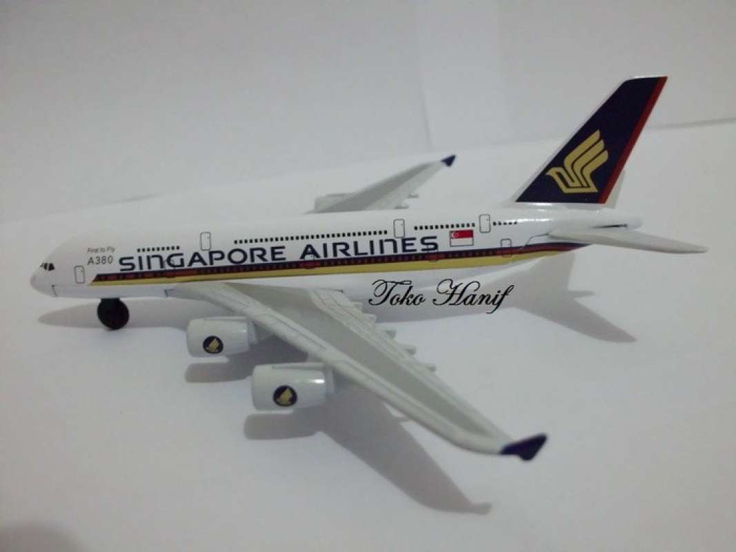 Promo Diecast Miniatur Replika Pesawat Singapore Airlines - Air Bus ...