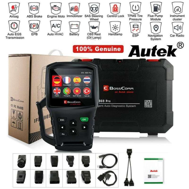 Jual Scanner Mobil Injeksi Profesional Bosscom Autek Ifix 969 Pro Di ...