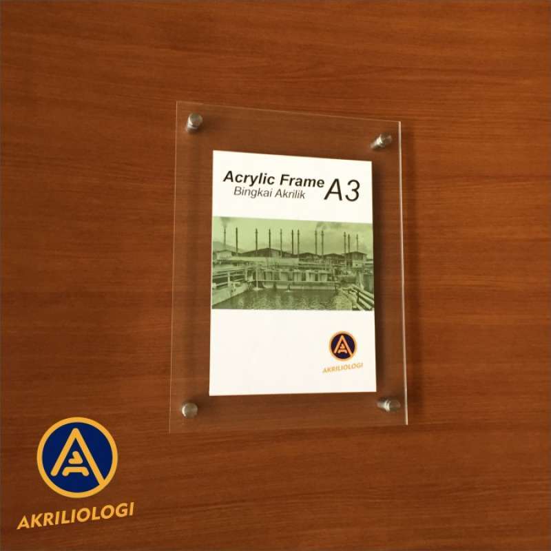 Jual ORIGINAL Wall Frame Acrylic A3 / Bingkai Figura Akrilik Bening 2mm ...