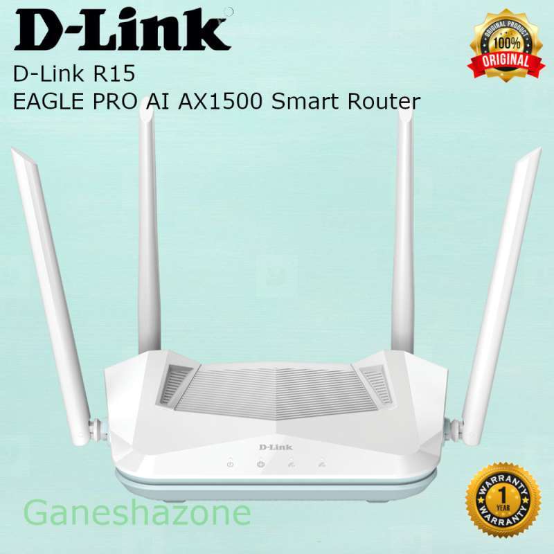 Jual D-Link R15 EAGLE PRO AI AX1500 Smart Router Wifi 6 di Seller ...
