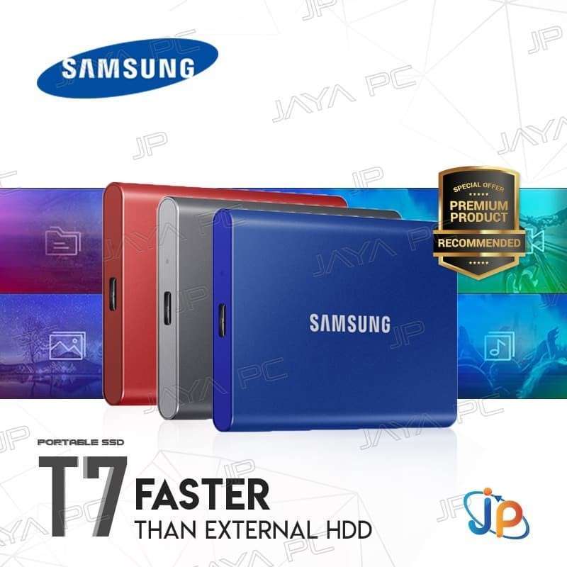 Promo Samsung SSD T7 External Portable 500GB USB 3.2 - Samsung SSD 500 ...