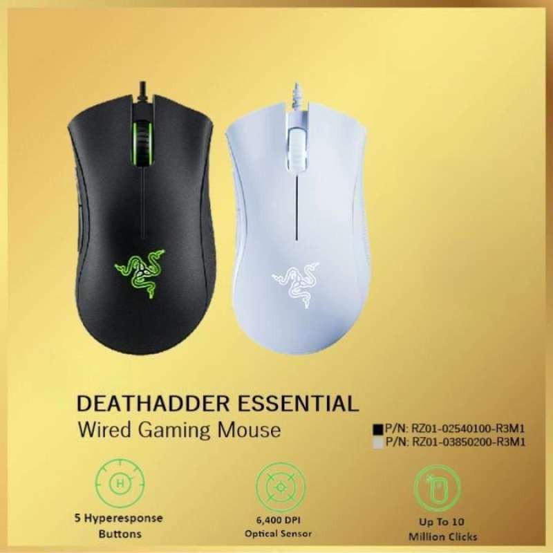 Promo Razer DeathAdder Essential Gaming Mouse Death Adder / Mouse ...