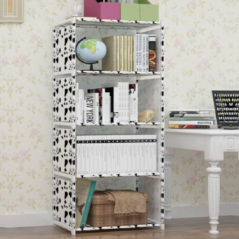 Jual super cantik BS-01 Rak Buku Portable Serbaguna [5 Susun 4 Ruang ...