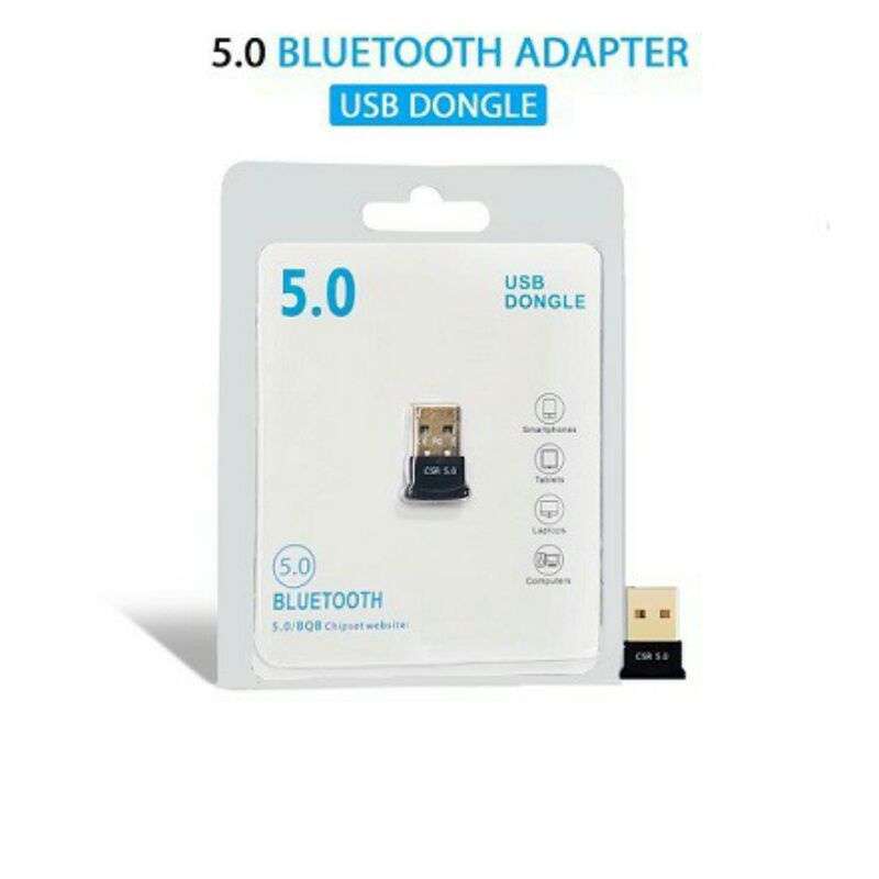 Promo USB Bluetooth Mini CSR v5.0 Dongle Adapter Transmitter Audio PC ...