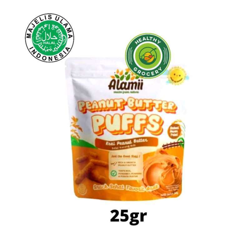 Jual Alamii Peanut Butter Puffs 25gr / Kids Snack / Makanan Ringan Rasa ...