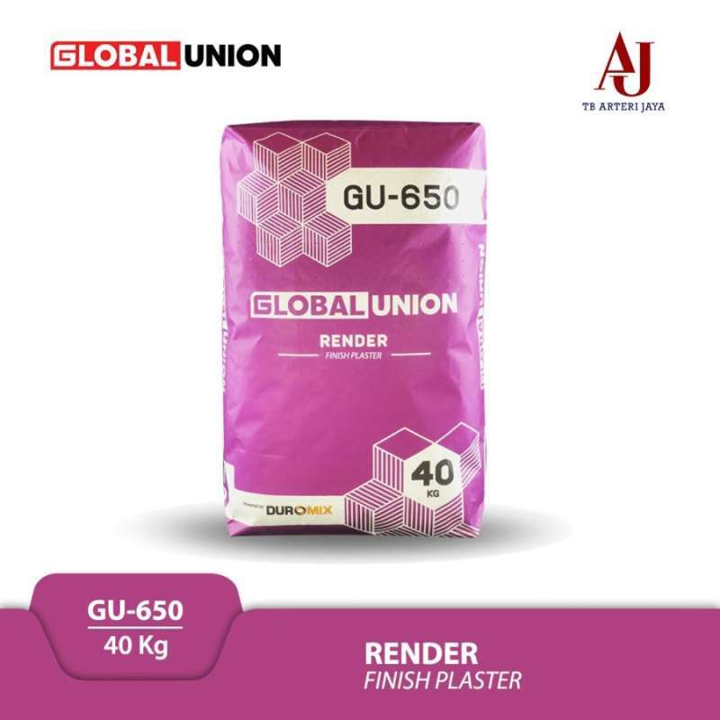 Jual Semen Mortar Plester Finish Tanpa Perlu di Aci 40 Kg Global Union ...