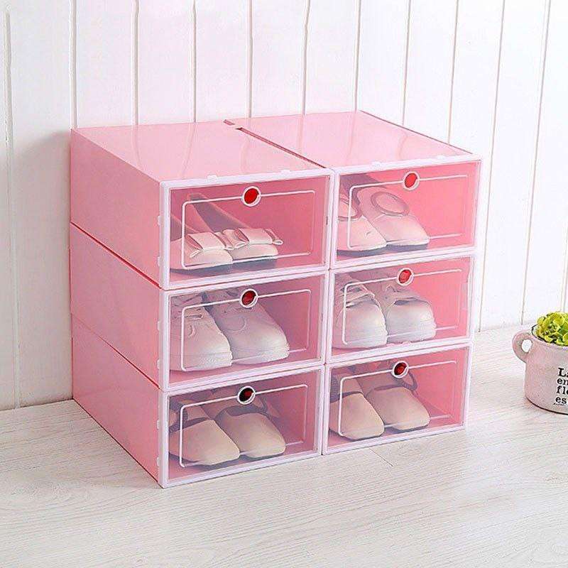 Jual Box Sepatu Laci Kotak Sepatu Bahan Plastik Mika Rak Sepatu ...