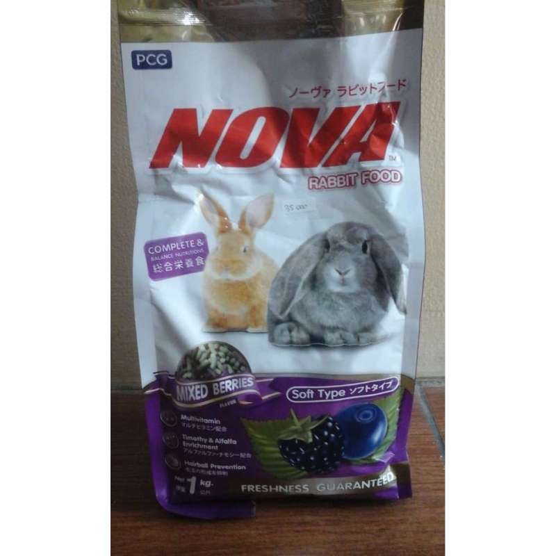 Jual Nova Rabbit Food Mixed Berries 1kg - Pellet Kelinci Di Seller ...