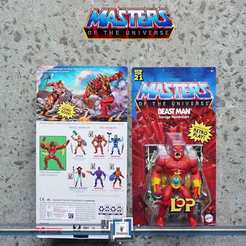 Jual Masters Of The Universe BEAST MAN LOP Retro Origins Heman Mattel ...