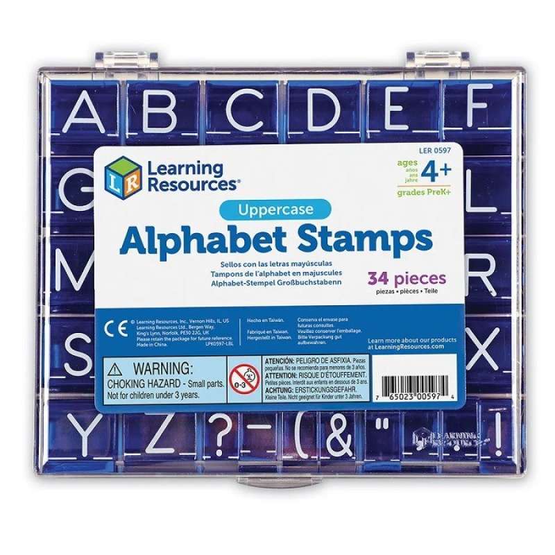 Jual LEARNING RESOURCES UPPERCASE LOWERCASE ALPHABET STAMPS STEMPEL ...