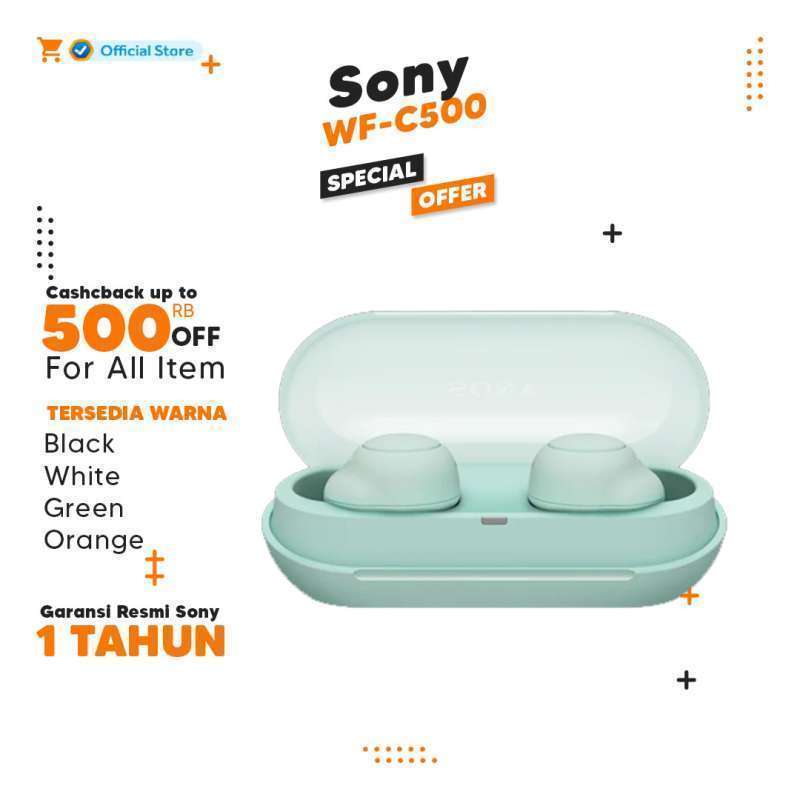 Jual Resmi SONY WF C500 / WF C500 / WFC500 / C500 Truly Wireless ...