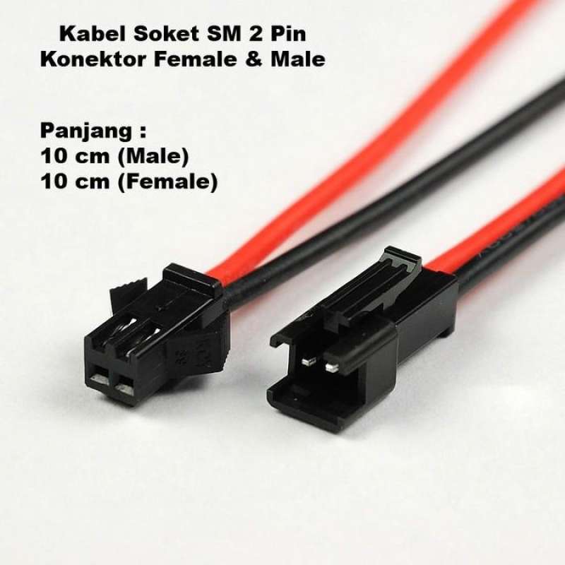Jual Socket Terminal Kabel 2 Pin Sm2 Konektor Kabel Plug El Connector ...