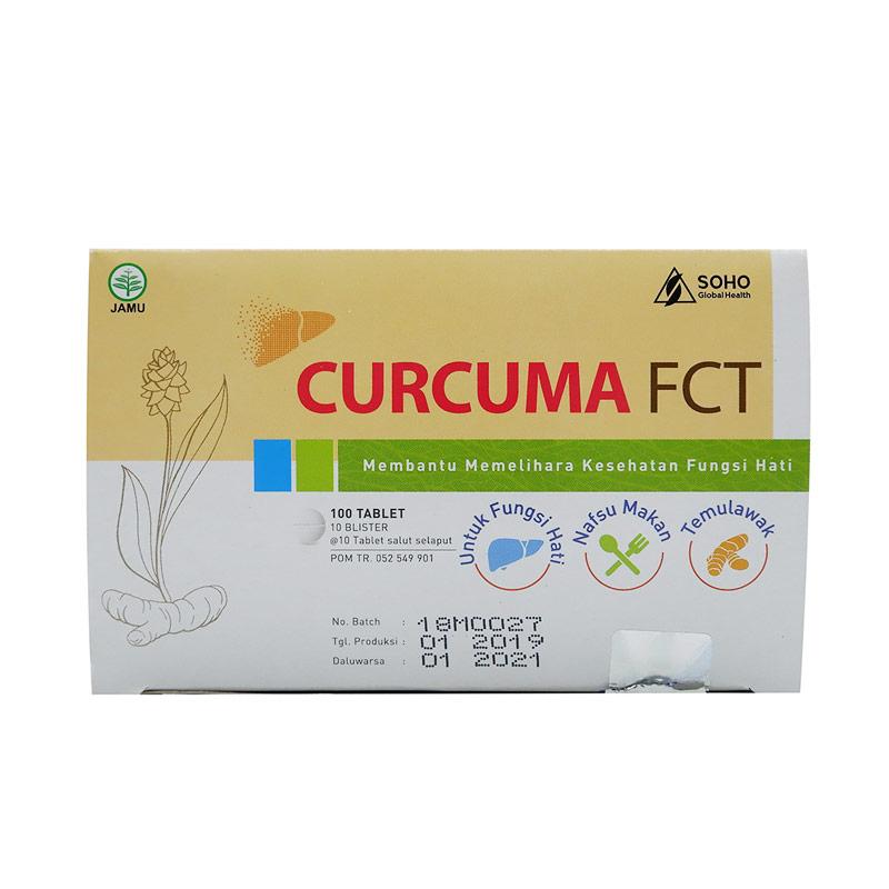 Promo Curcuma Fct Kesehatan Fungsi Hati Multivitamin [100 Pcs/ Tablet ...