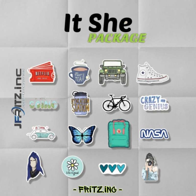 Jual STICKER PREMIUM HYPEBEAST IT SHE SERIES WATERPROOFT STICKER ...