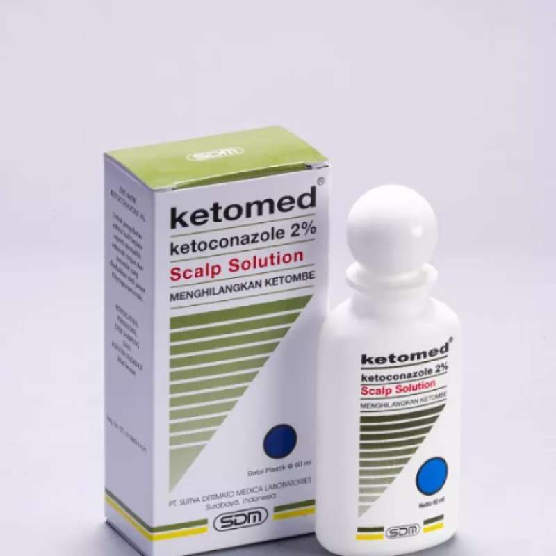 Jual Ketomed Ketoconazole 2% Scalp Solution 60ml / Ketombe, Jamur, DHT ...