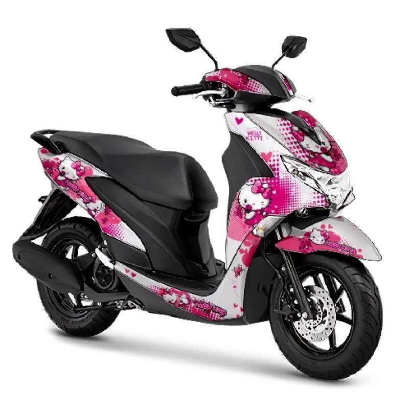 Jual Stiker Full Body Decal Yamaha Freego Free Go - Hello Kitty - Putih ...