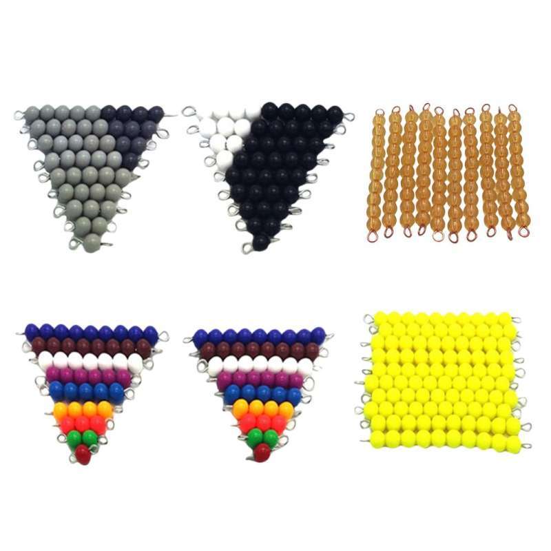 Promo Mathematic Material Set 1-10 Beads Bars Kids Math Learning Props ...