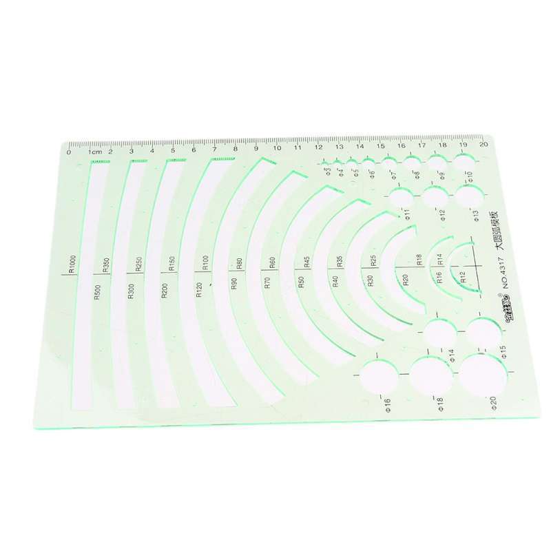 Jual Arc Template Stencil Mathematics Metric Ruler Design Drawing ...