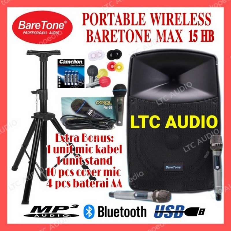 Jual Portable Wireless Baretone Max 15 Hb / Baretone Max15Hb / Max 15Hb ...