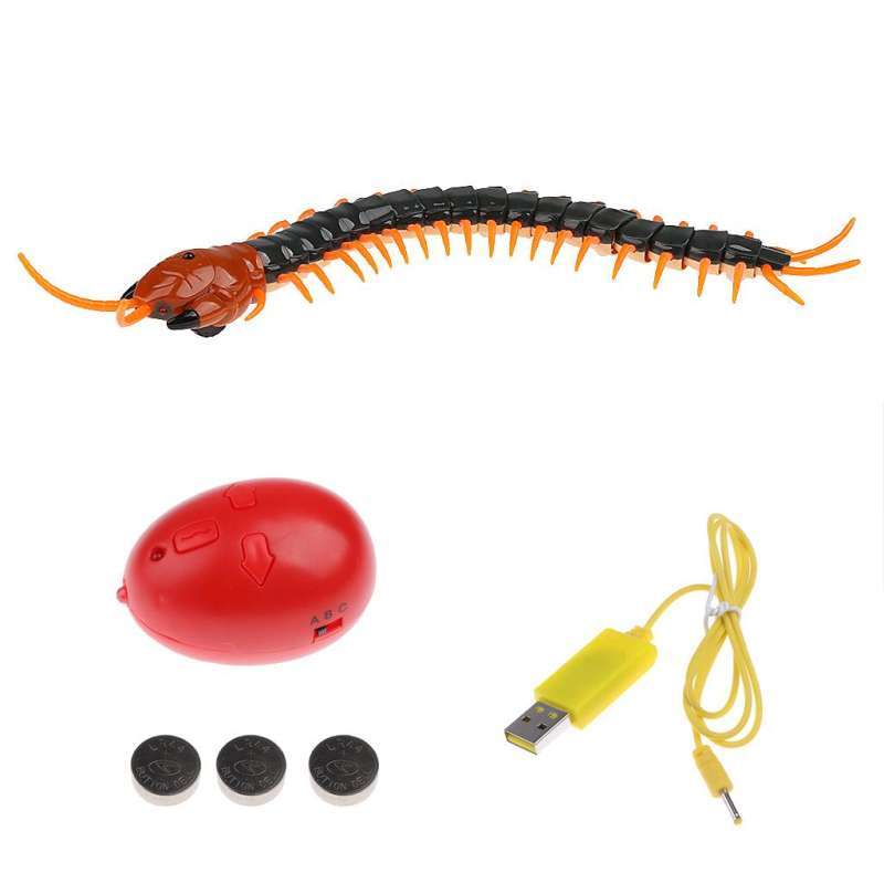 Jual Electric Remote Control Simulation Centipede Scary Gag Prank Trick ...