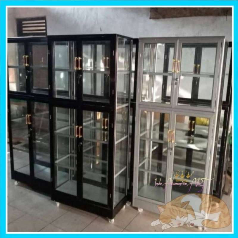 Jual Lemari Alumunium Pajangan Kaca Original Murah - Harga Diskon ...