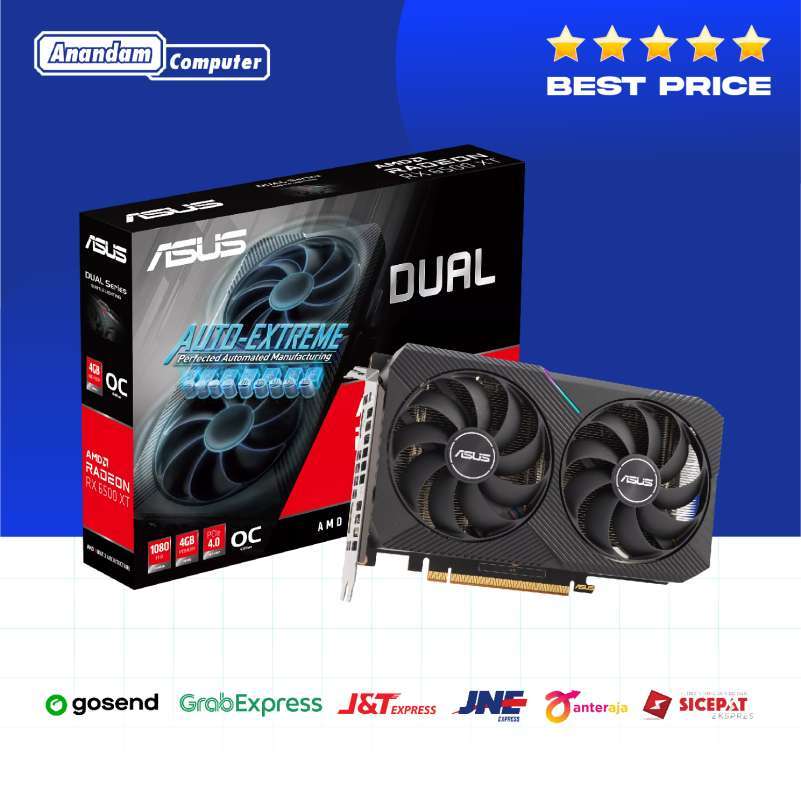 Jual ASUS Dual Radeon RX 6500 XT OC Edition 4GB GDDR6 RX6500 XT ...