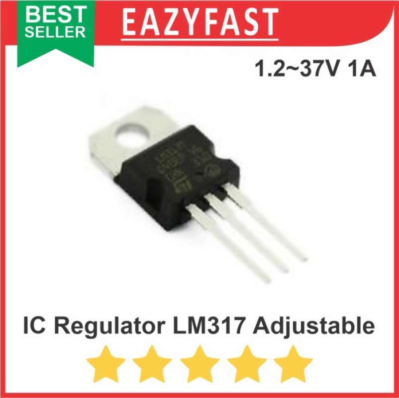 Jual IC Regulator LM317 Adjustable Variable Voltage 1A LM 317 T LM317T ...