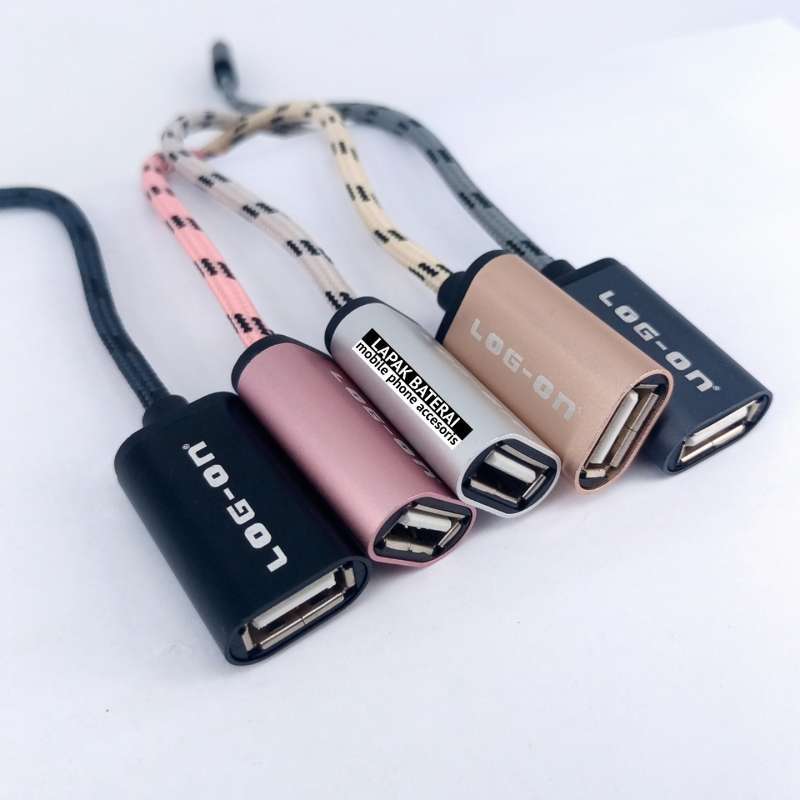 Promo OTG CABLE TYPE CTO USB PORT - LOG ON OTG OT01 TYOE C KABEL OTG ...