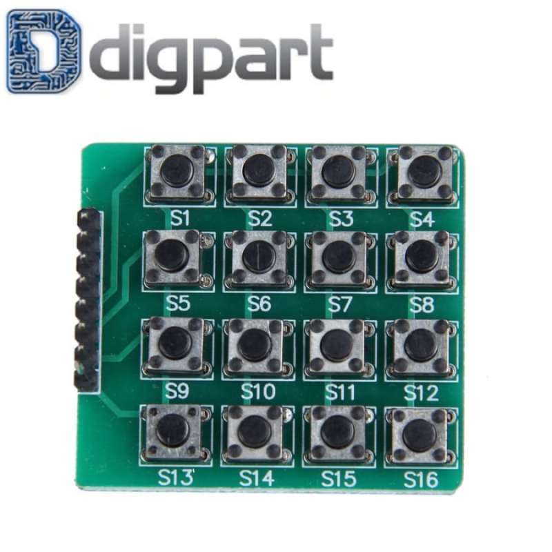 Jual Keypad Matrix 4x4 Modul Keyboard 16 Botton Mcu For Arduino Di ...