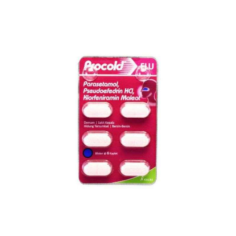 Jual Procold Obat Flu 6 Kaplet Obat Sakit Kepala Pusing Demam Meriang ...