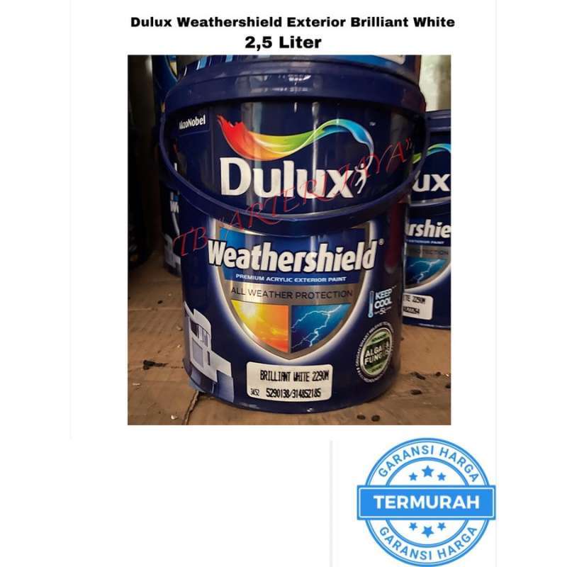 Jual Dulux Weathershield Cat Tembok Exterior Warna Brilliant White 2