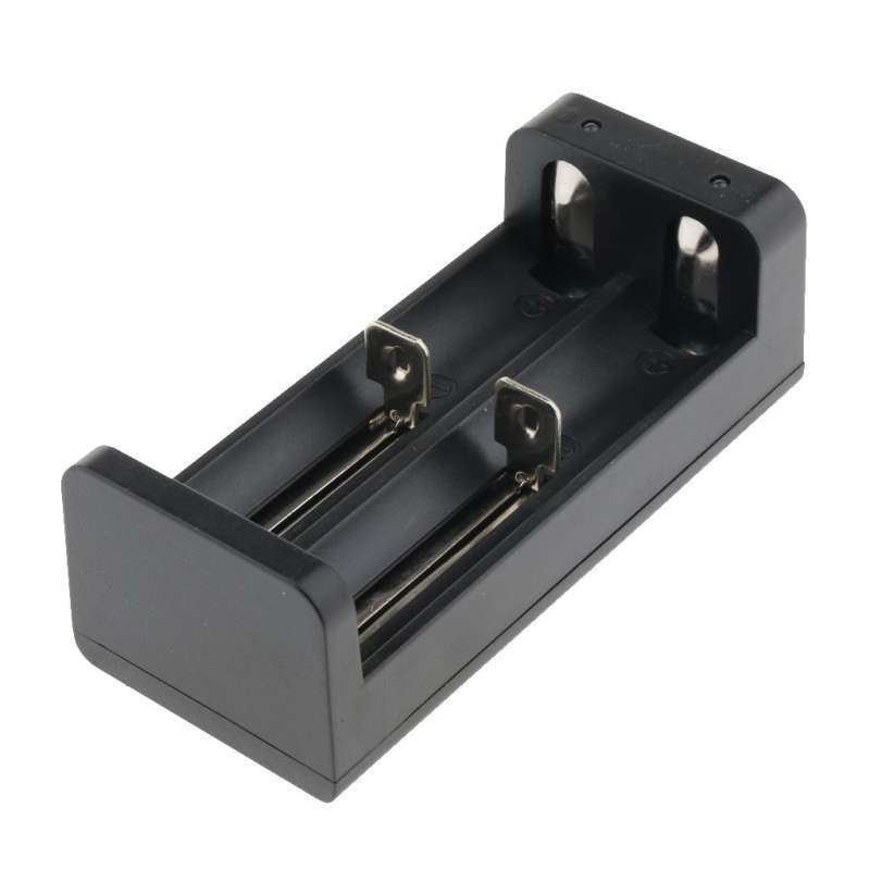 Promo Dual Battery Charger Charging Dock Cradle for 18650 18350 Li-Ion ...