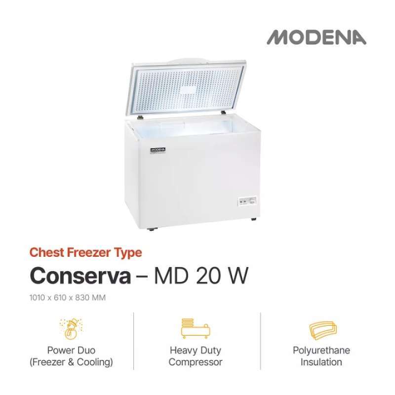Jual [bopis Cikarang] - Modena Chest Freezer Md 20 W Chest Freezer ...