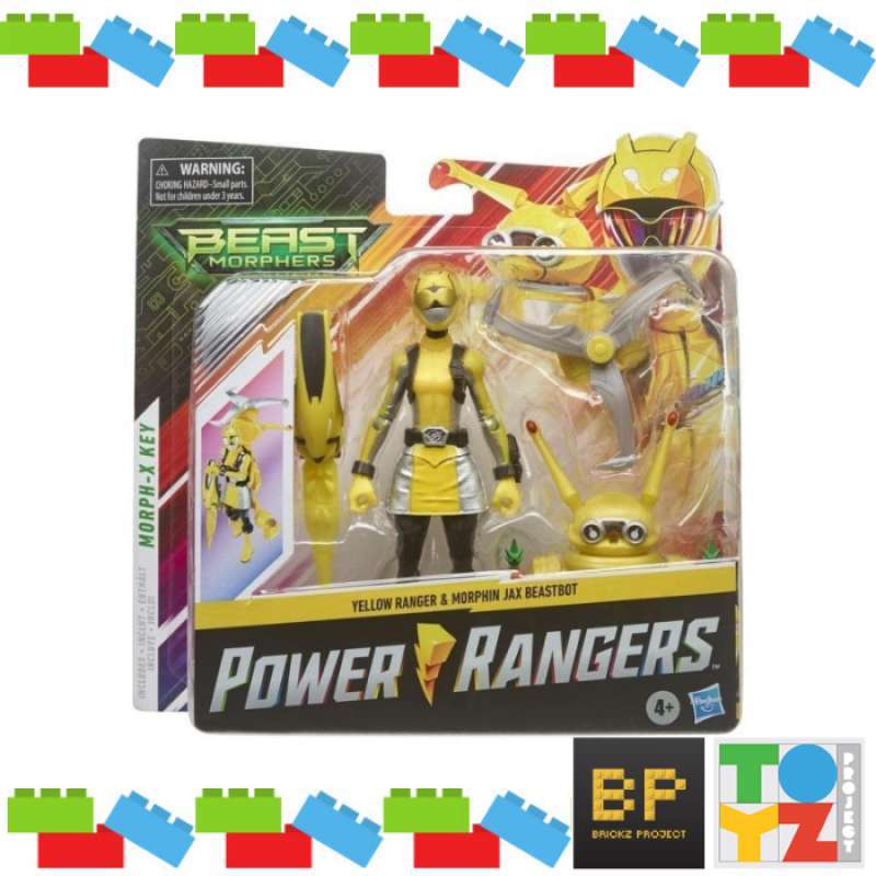 Jual Power Rangers Yellow Ranger And Morphin Jax Beastbot Di Seller ...
