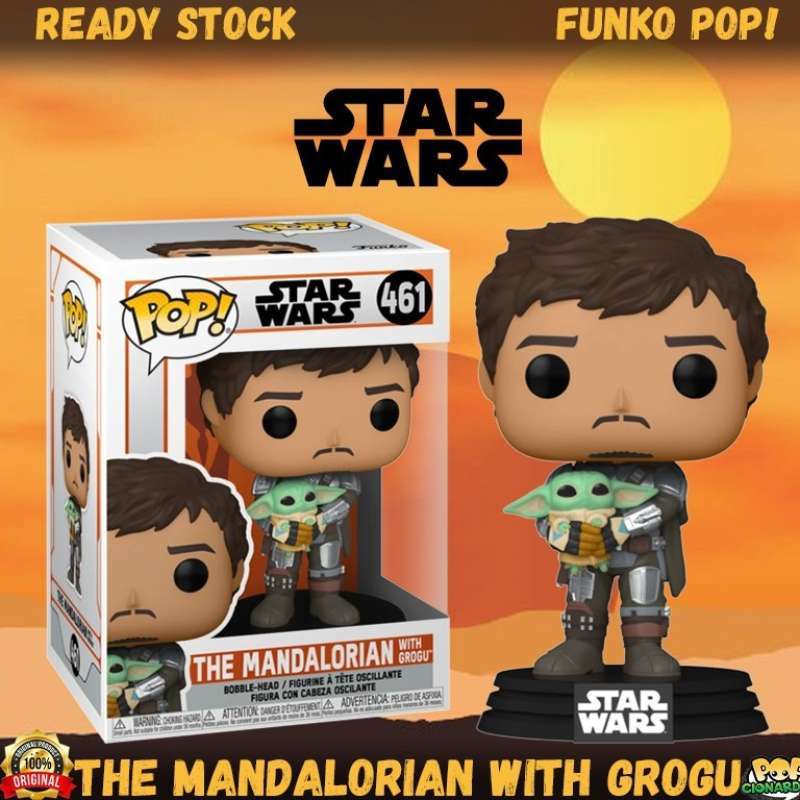 Jual Funko POP Star Wars The Mandalorian - The Mando with Grogu #461 di ...