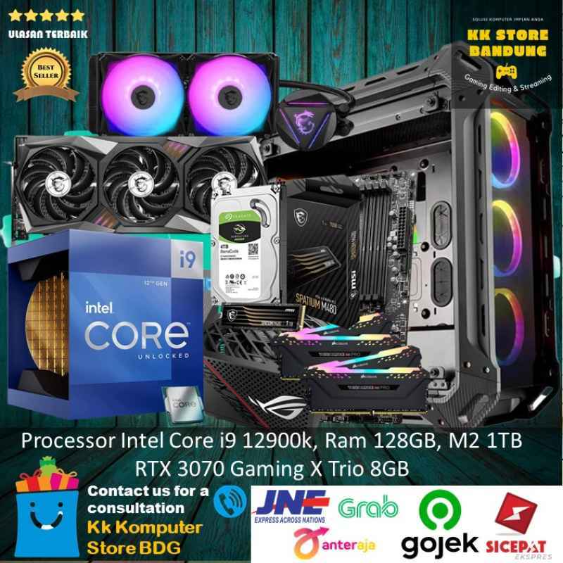 Jual PC Rakitan Intel Core i9 12900K |Ram 128GB| RTX 3070 8GB PC Gaming ...