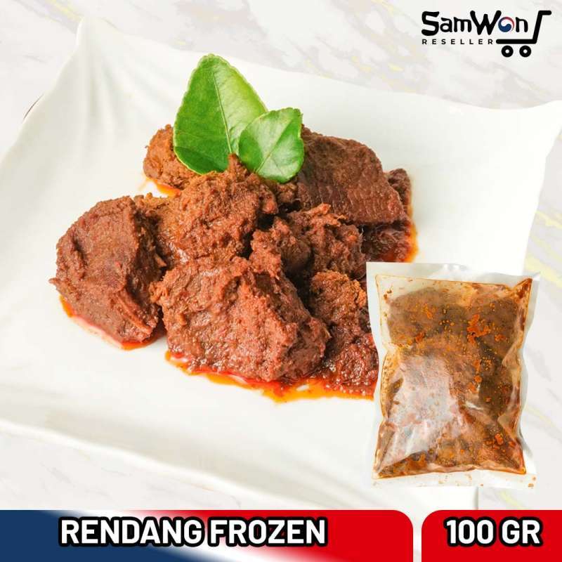 Promo RENDANG Daging SAPI (100 gram) Kemasan Vacum Press FROZEN FOOD ...