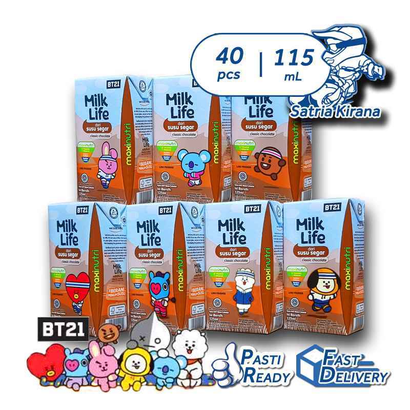 Promo MilkLife Classic Cokelat UHT Choco Kids [115 mL x 40 pcs | 1 ...