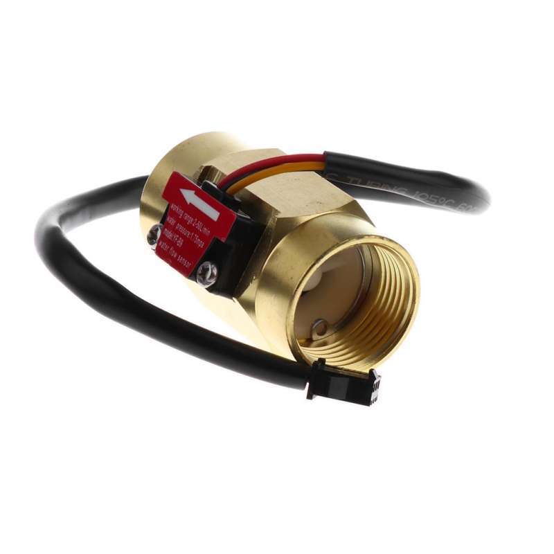 Jual G3/4 Thread Hall Effect Liquid Water Flow Sensor Switch Flowmeter ...