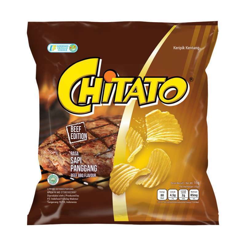 Promo Chitato Sapi Panggang Chitato Beef Barbeque Dus isi 60pcs x 15gr ...