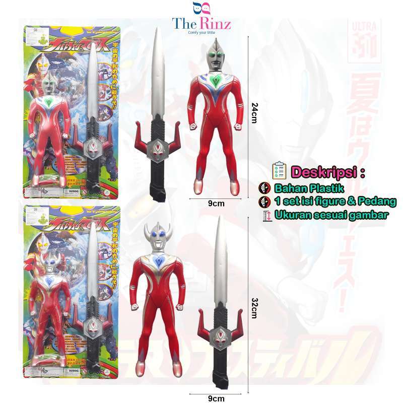 Jual Mainan Anak Figure Ultraman + pedang di Seller bungkus_indonesia ...