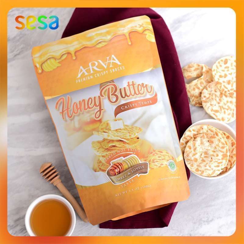 Jual Arva - Honey Butter Crispy Tempe 100 G (snack Sehat) Di Seller ...