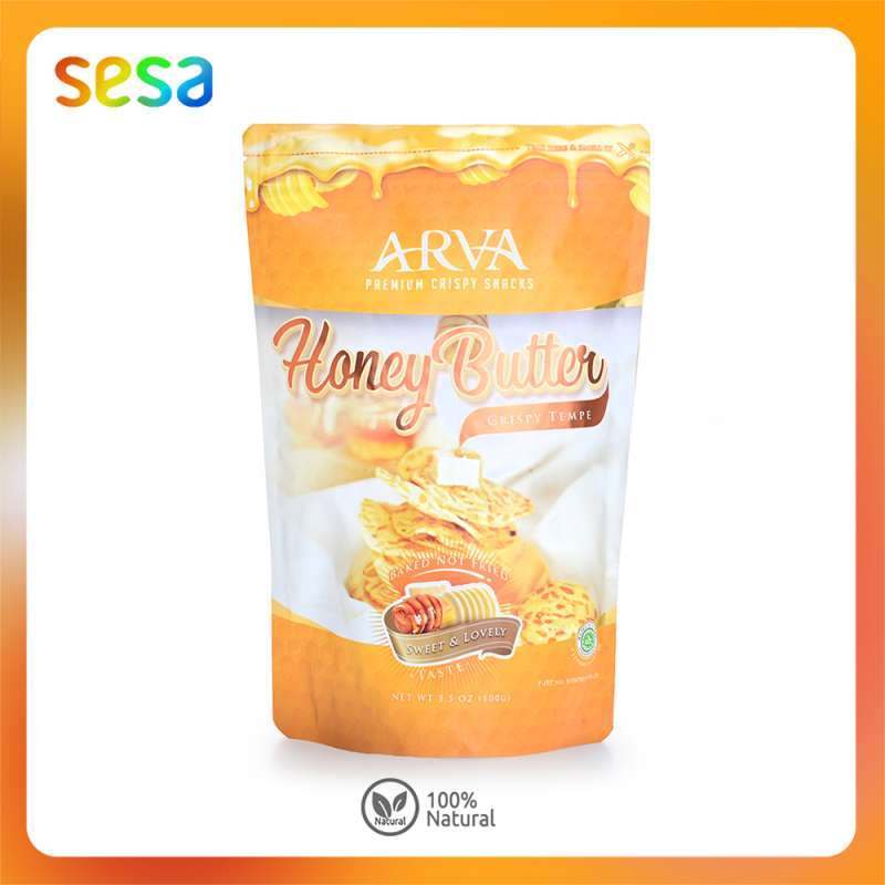 Jual Arva - Honey Butter Crispy Tempe 100 G (snack Sehat) Di Seller ...
